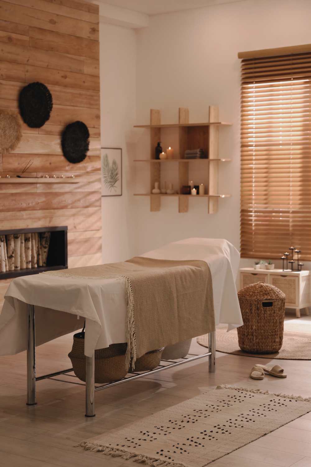 Rustic Massage Room Design The Vibe: A Rustic Minimalist Massage